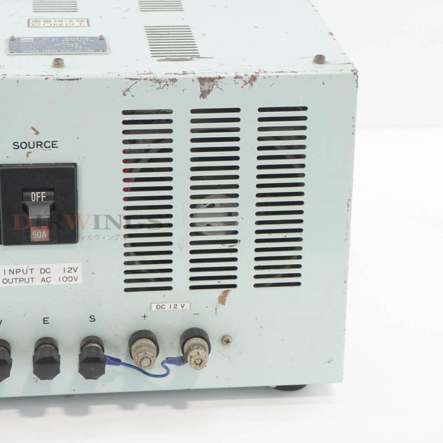 [DW]USED 8日保証 NIHON JYOHO KIKI SunLit DX500-1H STATIC DC-AC INVERTER 電子インバーター DC12V AC100V 50HZ ...