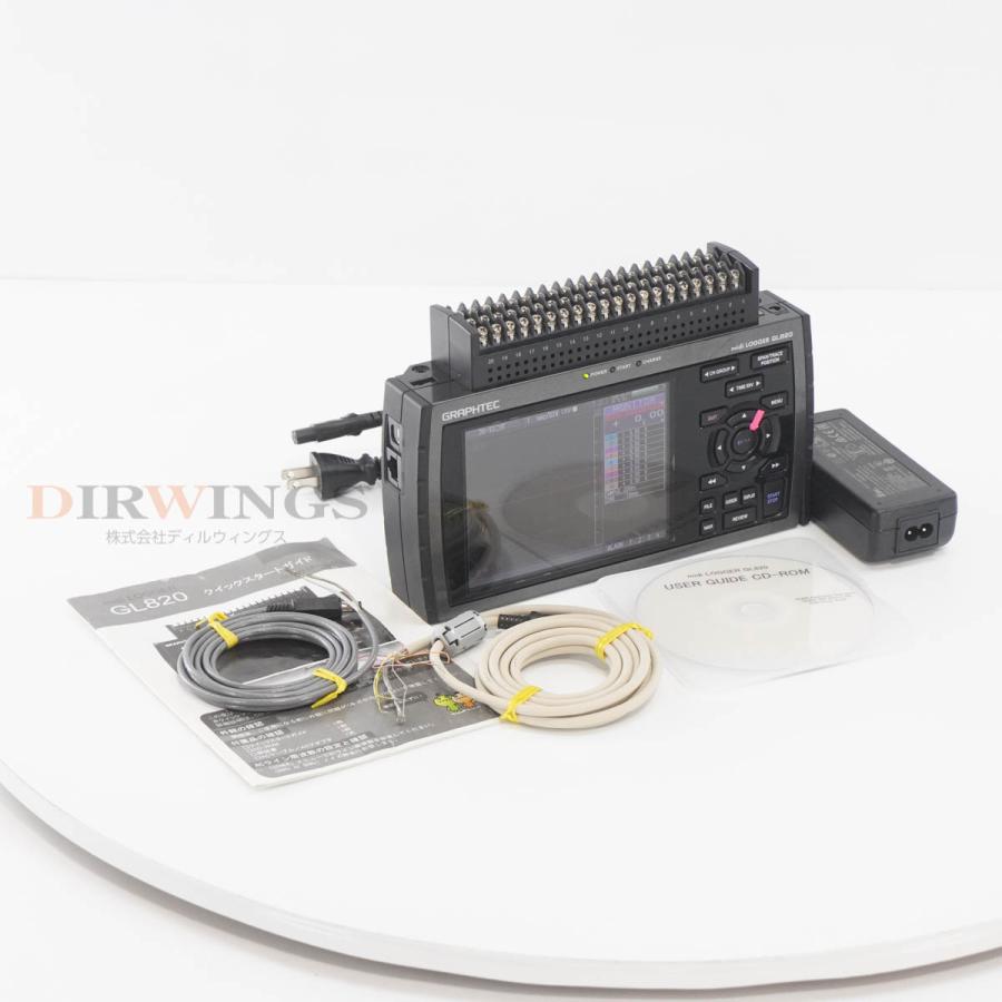 [DW]USED 8日保証 08/2023CAL GRAPHTEC GL820 midi LOGGER Datalogger データロガー ...