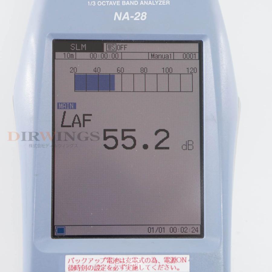 [DW]USED 8日保証 01/2024CAL RION NA-28 SOUND LEVEL METER 1/3 OCTAVE BAND ...