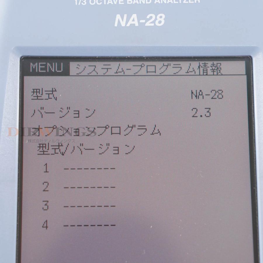 [DW]USED 8日保証 01/2024CAL RION NA-28 SOUND LEVEL METER 1/3 OCTAVE BAND ...
