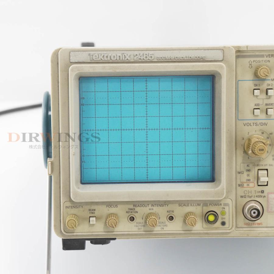 [JB]USED 保証なし Tektronix 2465 ANALOG OSCILLOSCOPE アナログ オシロスコープ 300MHz 電源 ...
