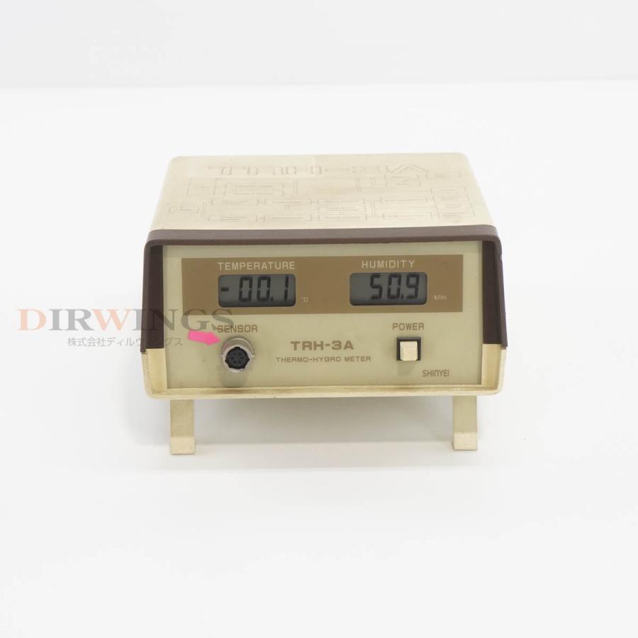 [DW]USED 8日保証 神栄テクノロジー TRH-3A THERMO-HYGRO METER デジタル温湿度計 THP-13 AC ...