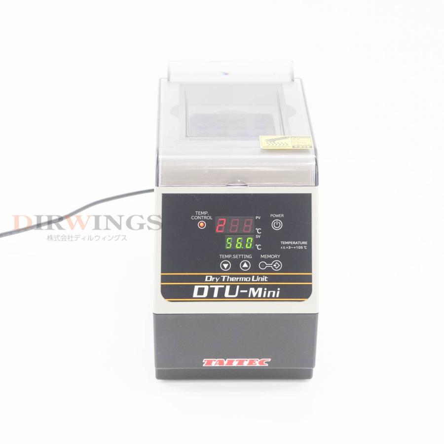 [DW]USED 8日保証 TAITEC DTU-Mini Dry Thermo Unit アルミブロック恒温槽 ドライサーモユニット 電源 ...