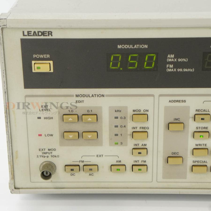 [DW]USED 8日保証 LEADER 3220 STANDARD SIGNAL GENERATOR 標準信号発生器 シグナルジェネレーター ...
