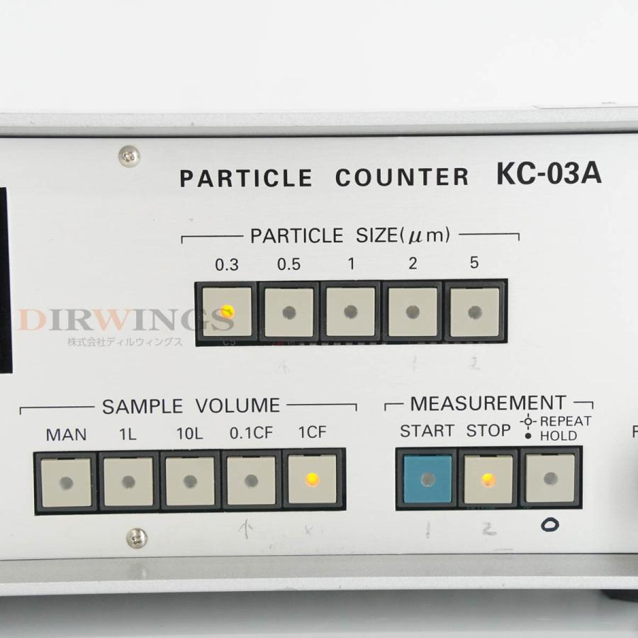 [DW]USED 8日保証 RION KC-03A KC-03A1 PARTICLE COUNTER パーティクルカウンター 光散乱式自動粒子計数器 [06801-0056] : ソクラボ ...