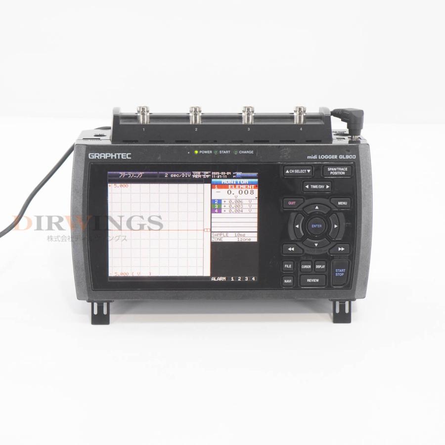[DW]USED 8日保証 GRAPHTEC GL900 GL900-4 midi LOGGER Data Logger データロガー 4ch 絶縁高速多チャンネルデータロガー A ...