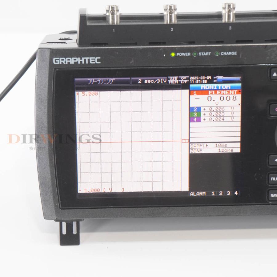 [DW]USED 8日保証 GRAPHTEC GL900 GL900-4 midi LOGGER Data Logger データロガー 4ch 絶縁高速多チャンネルデータロガー A ...