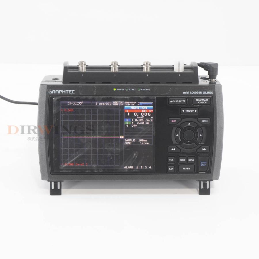 [DW]USED 8日保証 GRAPHTEC GL900 GL900-4 midi LOGGER Data Logger データロガー 4ch 絶縁高速多チャンネルデータロガー A ...