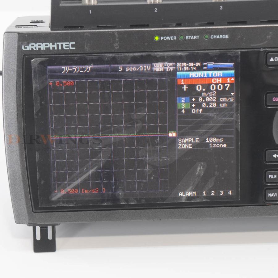 [DW]USED 8日保証 GRAPHTEC GL900 GL900-4 midi LOGGER Data Logger データロガー 4ch 絶縁高速多チャンネルデータロガー A ...