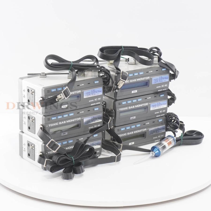 [DW]USED 8日保証 6台セット RIKEN KEIKI SC-90 TOXIC GAS MONITOR ガス検知機 ガスモニター [06801-0259] : DIRWINGSショップ ...