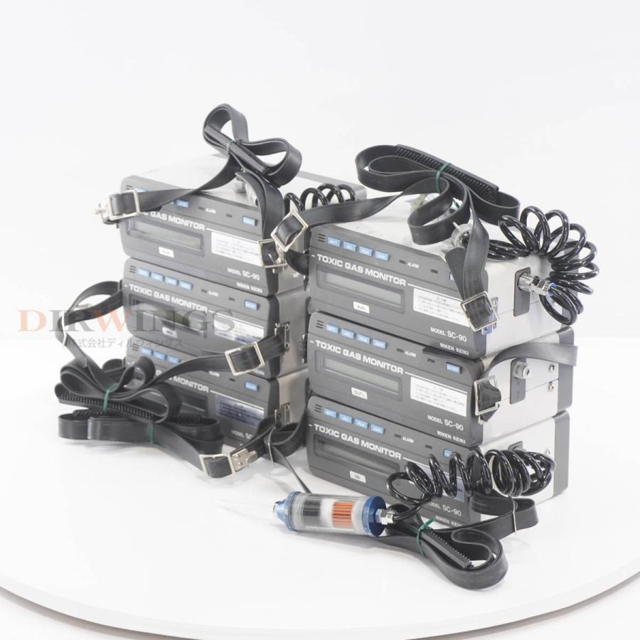 [DW]USED 8日保証 6台セット RIKEN KEIKI SC-90 TOXIC GAS MONITOR ガス検知機 ガスモニター [06801-0259] : DIRWINGSショップ ...