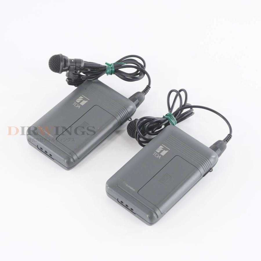 [PG]USED 8日保証 2個セット TOA WM-1310 ワイヤレスマイク タイピン型 Wireless Microphone ...