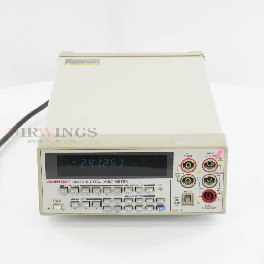[DW]USED 8日保証 ADVANTEST R6552 DMM DIGITAL MULTIMETER デジタルマルチメーター [06820 ...