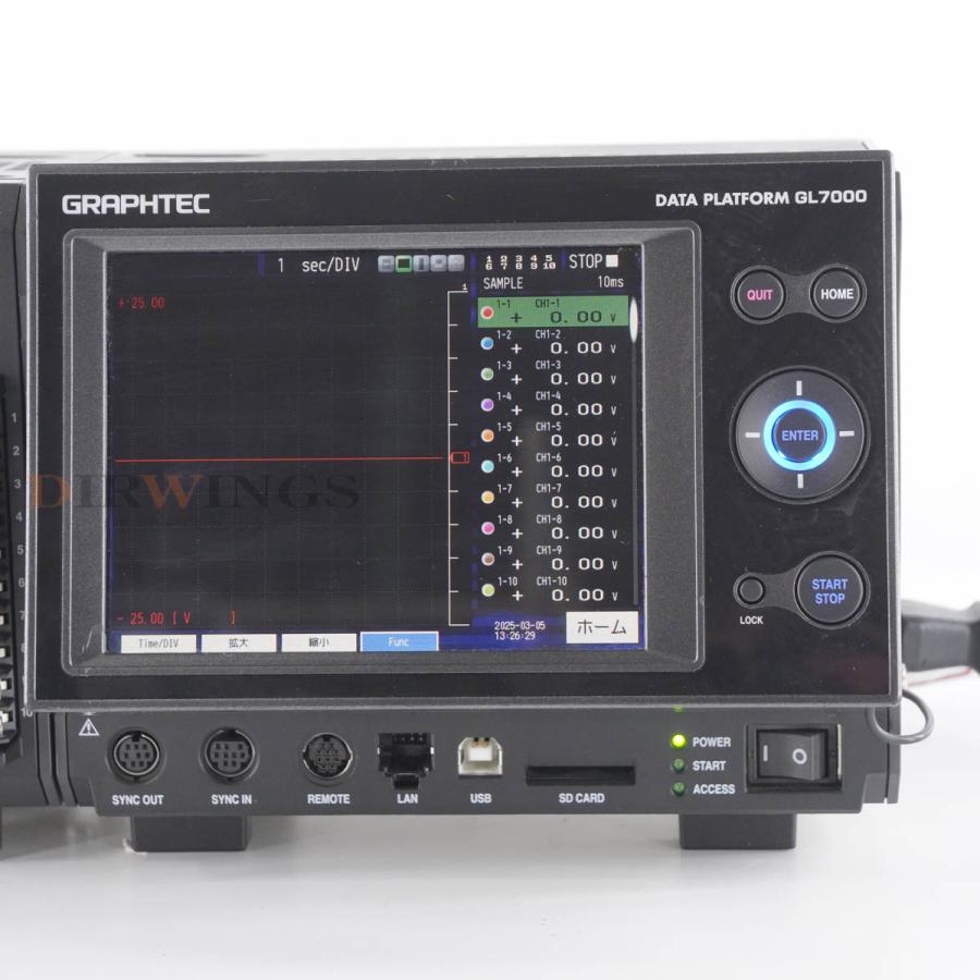 [DW]USED 8日保証 GRAPHTEC GL7000 DATA PLATFORM Data Logger データロガー データアクイジション GL7-M GL7-HSV*2 ソフト ...