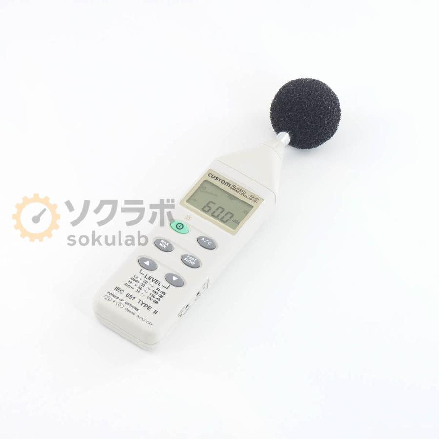 [DW]USED 8日保証 CUSTOM SL-1370 SOUND LEVEL METER 騒音計 サウンドレベルメーター RS-232 取扱説明書 [06820-0585 ...