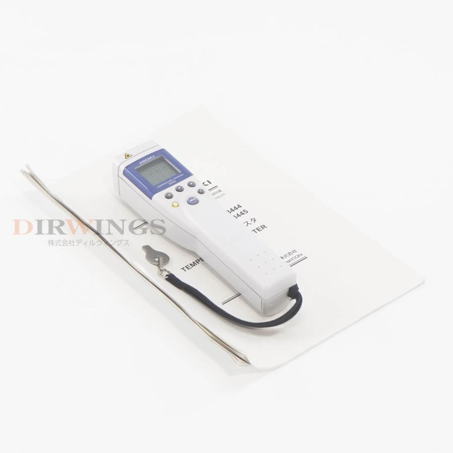 [DW]USED 8日保証 HIOKI 3445 TEMPERATURE HiTESTER 放射温度ハイテスター -50~500℃ 取扱説明書 ...