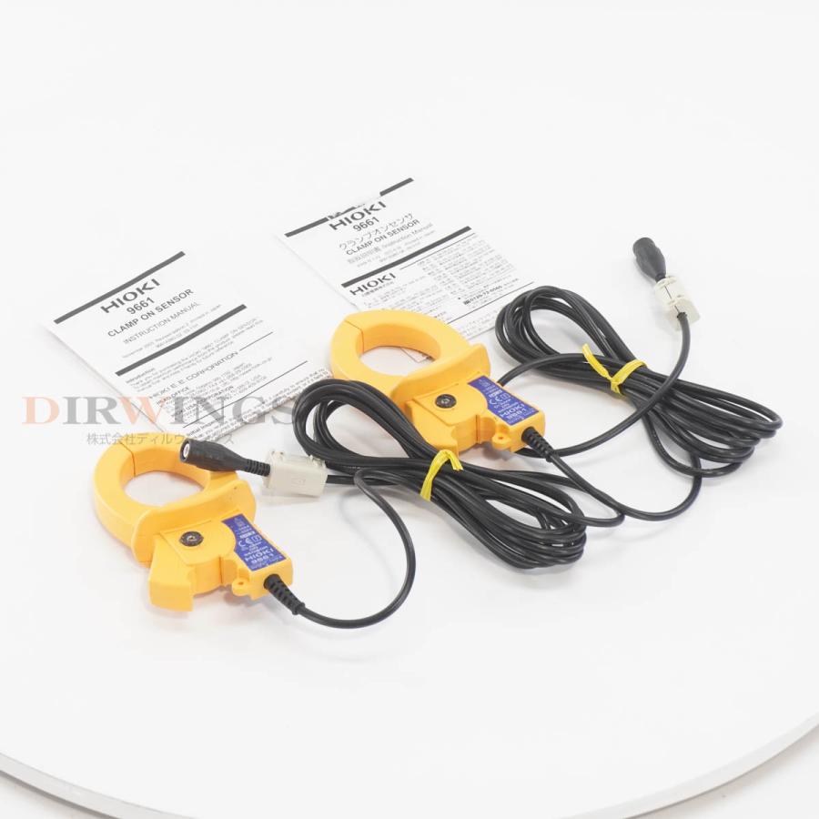 [DW]USED 8日保証 2個セット HIOKI 9661 CLAMP ON SENSOR クランプオンセンサー クランプオンセンサ ...