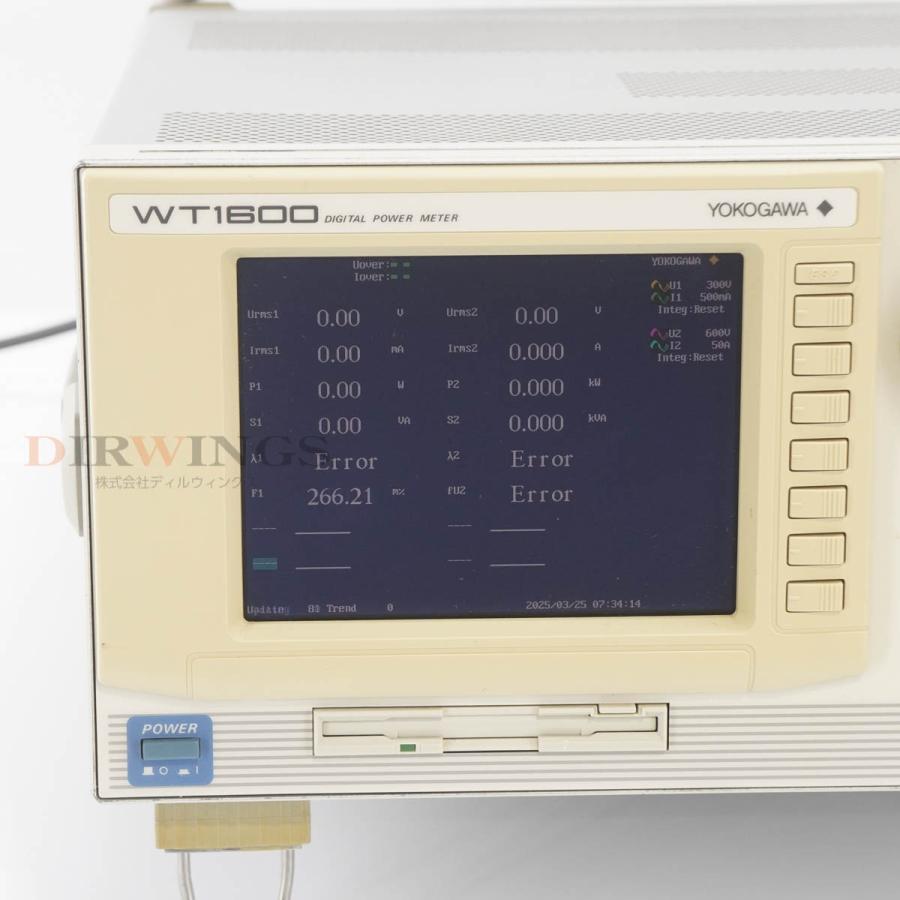 [JB]USED 保証なし YOKOGAWA WT1600 760101-11-C1-M DIGITAL POWER METER デジタル ...