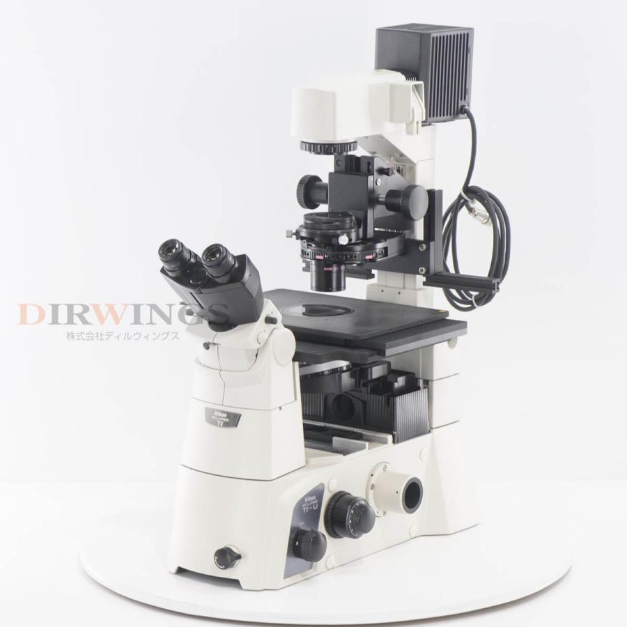 [DW]USED 8日保証 NIKON ECLIPSE Ti-U TI-DH Microscope 倒立顕微鏡 CFI10×/22 ...