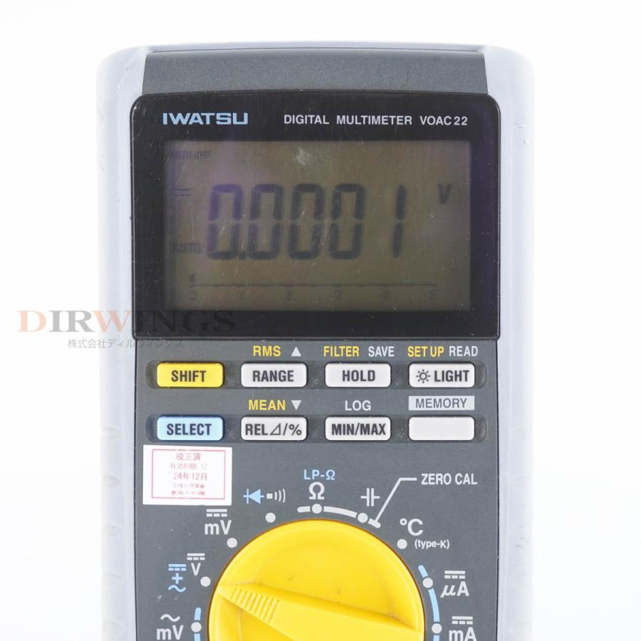 [DW]USED 8日保証 12/2023CAL IWATSU VOAC22 DMM DIGITAL MULTIMETER デジタルマルチ ...