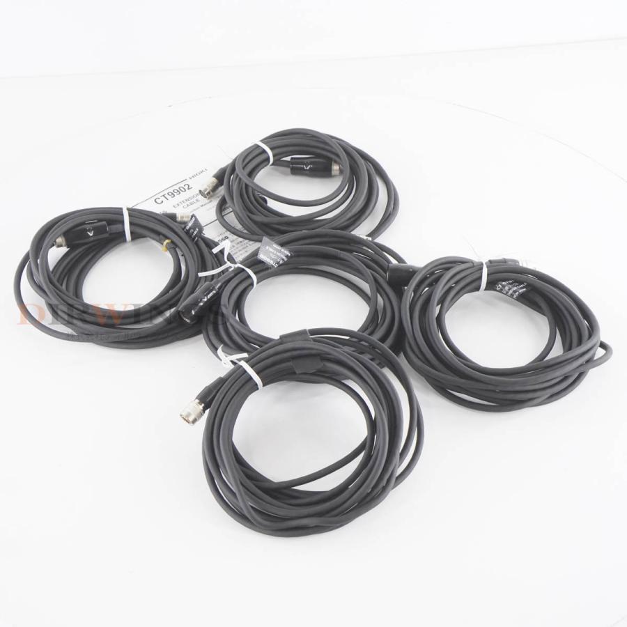 [DW]USED 8日保証 5本セット HIOKI CT9902 EXTENSION CABLE 延長ケーブル 5m CURRENT ...