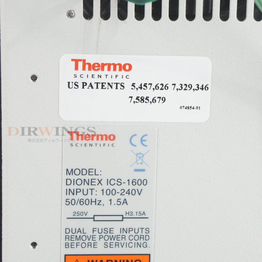 [DW]USED 8日保証 Thermo SCIENTIFIC DIONEX ICS-1600 AS-AP VWD ダイオネクス Ion ...