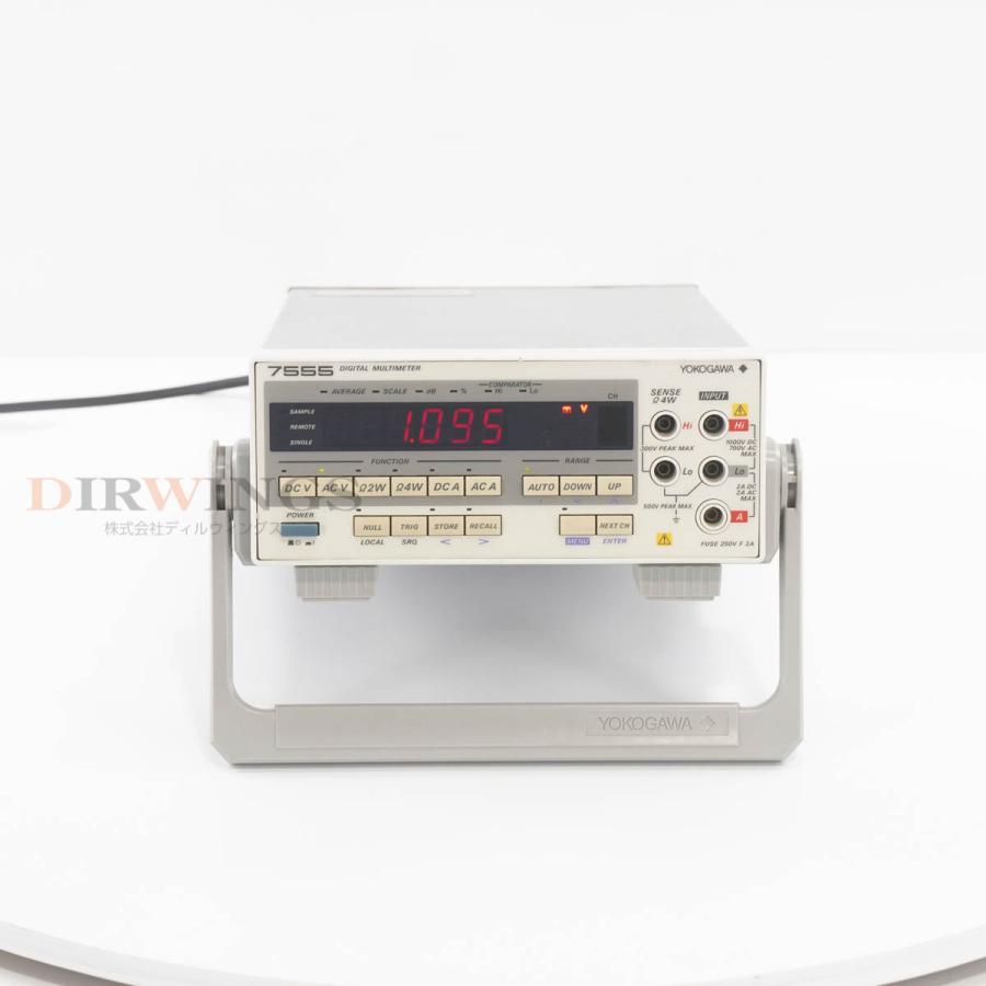 [DW]USED 8日保証 YOKOGAWA 7555 7555-01 DMM DIGITAL MULTIMETER デジタルマルチメーター ...