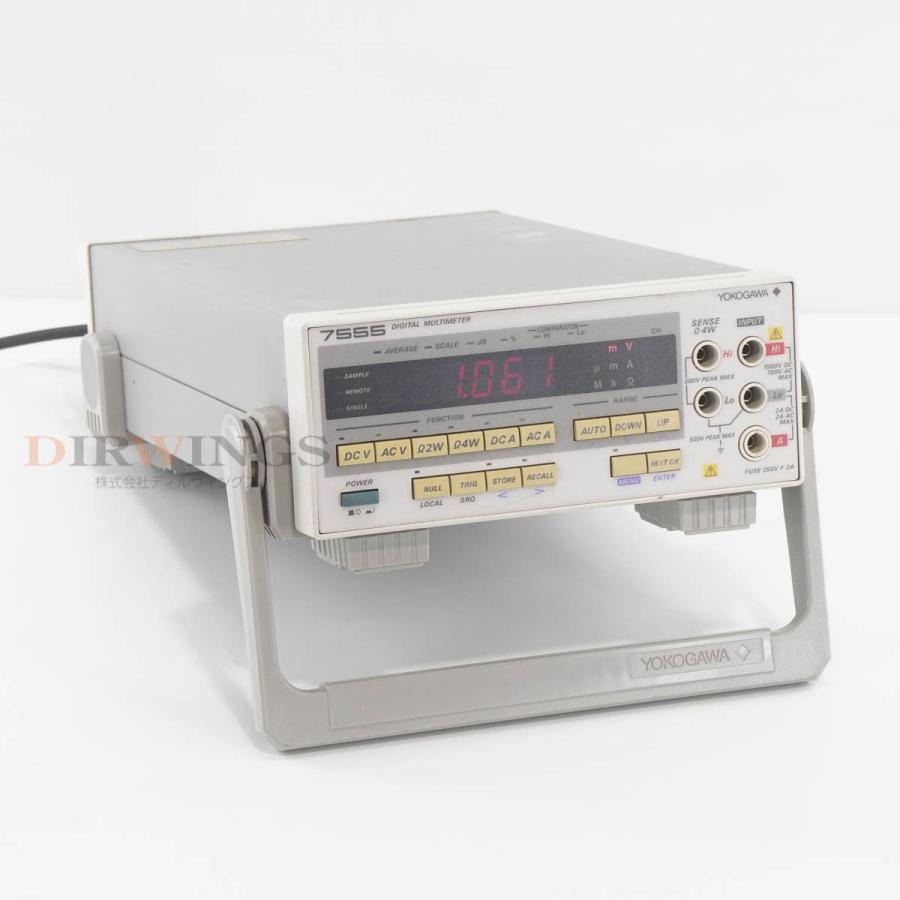 [DW]USED 8日保証 YOKOGAWA 7555 755501-1-M/C1/D2 DMM DIGITAL MULTIMETER ...