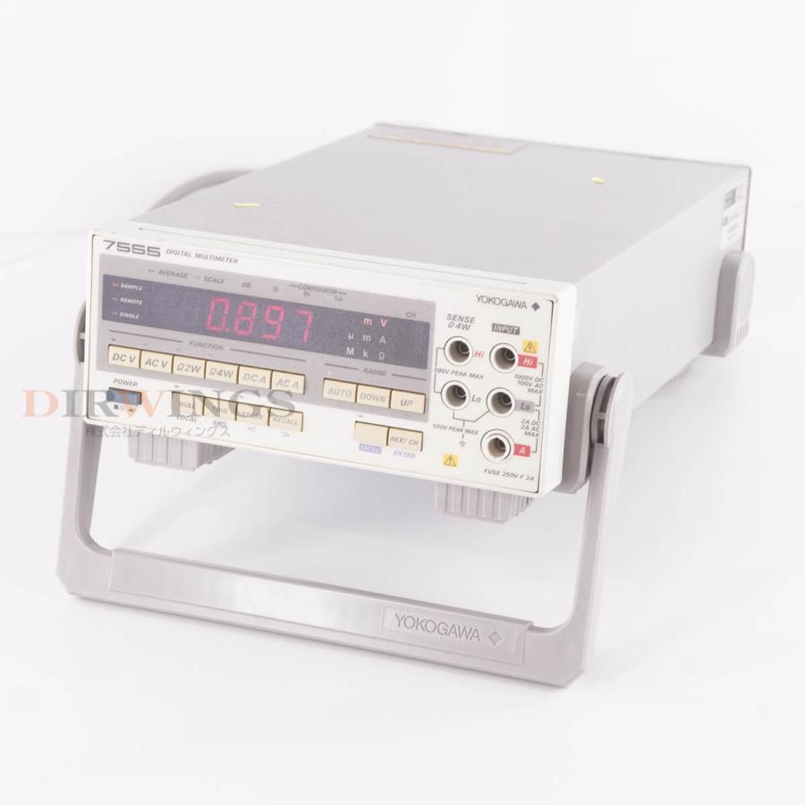 [DW]USED 8日保証 YOKOGAWA 7555 755501-1-M/C1/D2 DMM DIGITAL MULTIMETER ...