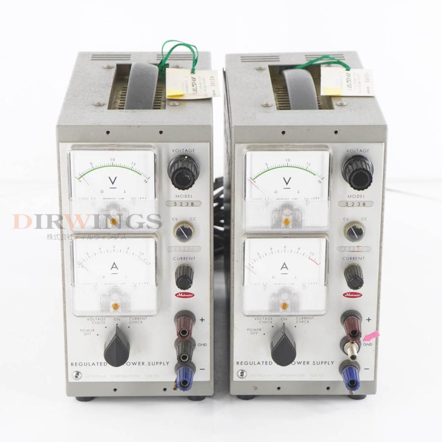 [DW]USED 8日保証 2台セット METRONIX 523B REGULATED DC POWER SUPPLY 直流安定化電源 DC電源 直流電源 [06959-0014 ...