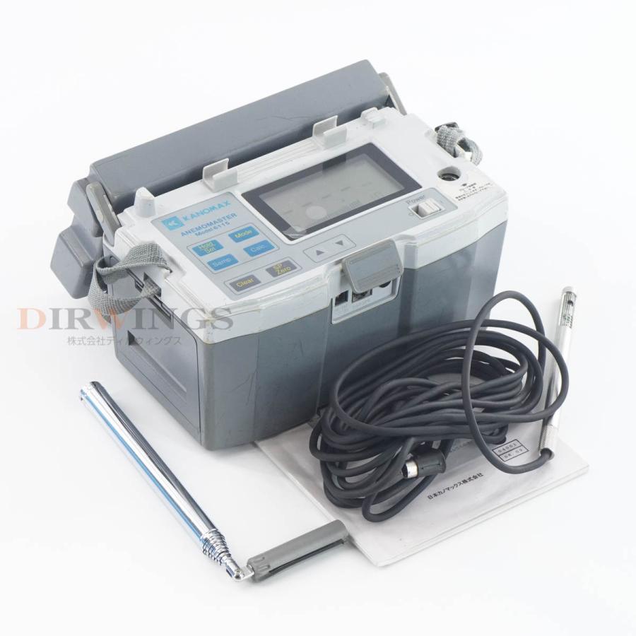 [DW]USED 8日保証 KANOMAX 6115 ANEMOMASTER アネモマスター 風速計 取扱説明書 [06971-0040 ...