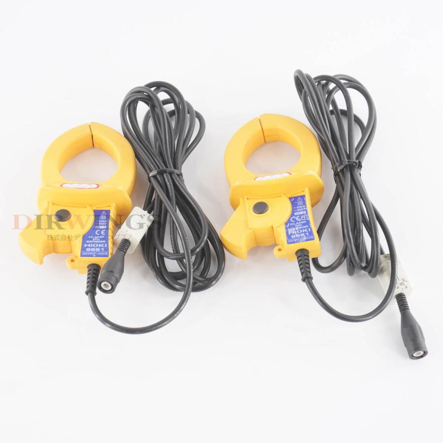 [DW]USED 8日保証 2個セット 次期校正2025年8月 HIOKI 9661 CLAMP ON SENSOR クランプオンセンサー ...