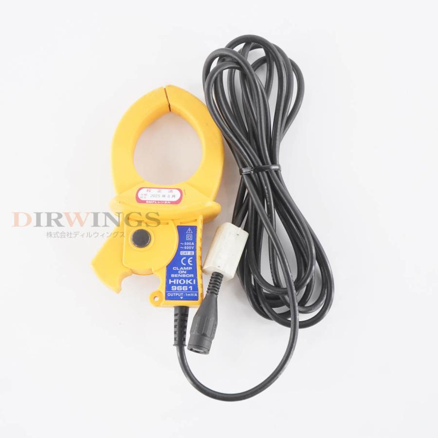 [DW]USED 8日保証 2個セット 次期校正2025年8月 HIOKI 9661 CLAMP ON SENSOR クランプオンセンサー ...