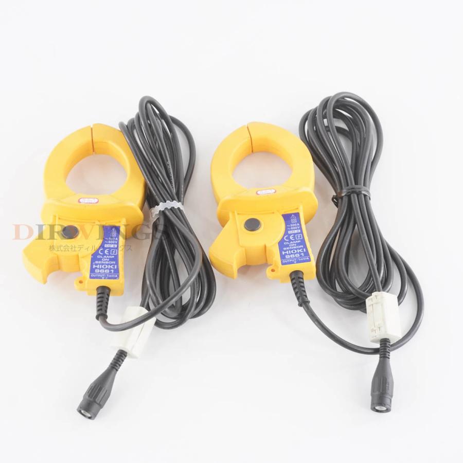 [DW]USED 8日保証 2個セット 次期校正2025年1月 HIOKI 9661 CLAMP ON SENSOR クランプオンセンサー ...
