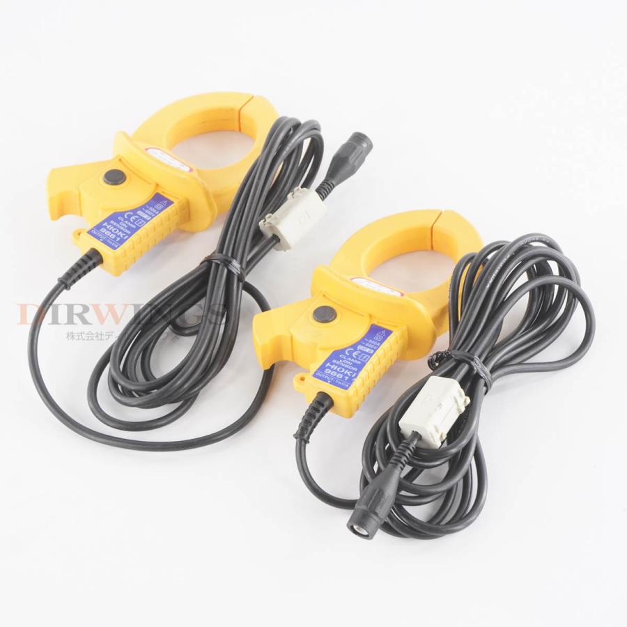 [DW]USED 8日保証 2個セット 次期校正2025年1月 HIOKI 9661 CLAMP ON SENSOR クランプオンセンサー ...