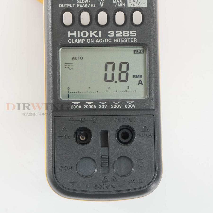 [DW]USED 8日保証 次期校正2025年11月 HIOKI 3285 CLAMP ON AC/DC HiTESTER クランプオンAC ...