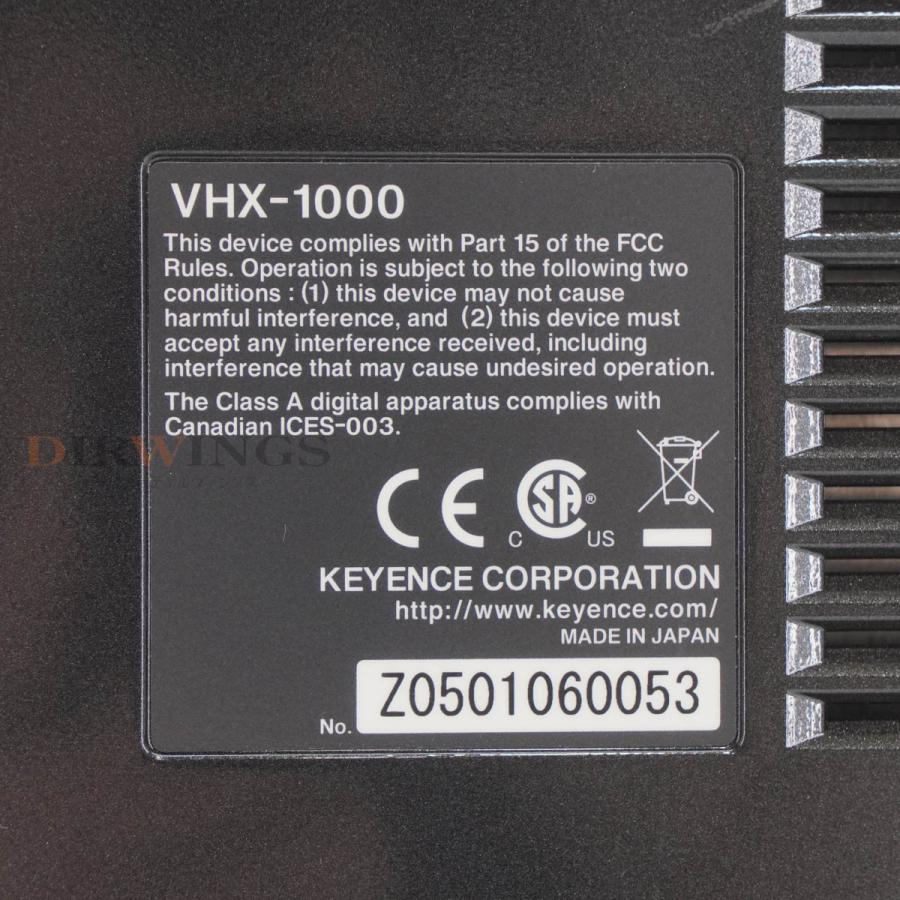 [DW]USED 8日保証 KEYENCE VHX-1000 DIGITAL MICROSCOPE デジタルマイクロスコープ VHX-S50F VH-Z20R VHX-1020 電源コード ...