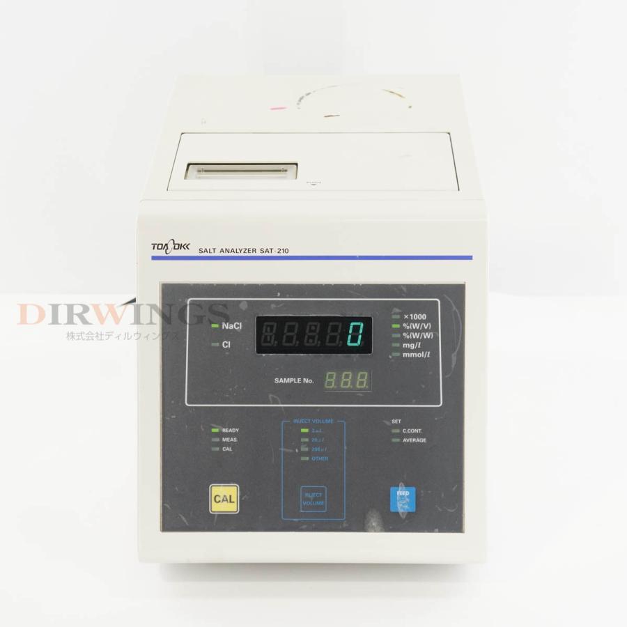 [DW]USED 8日保証 TOA DKK SAT-210 SALT ANALYZER 塩分分析計 電源コード [06989-0022 ...