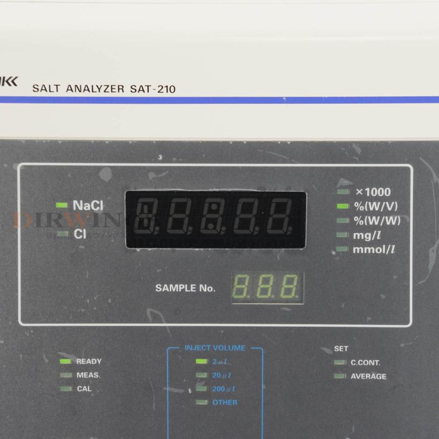[DW]USED 8日保証 TOA DKK SAT-210 SALT ANALYZER 塩分分析計 電源コード [06989-0022 ...