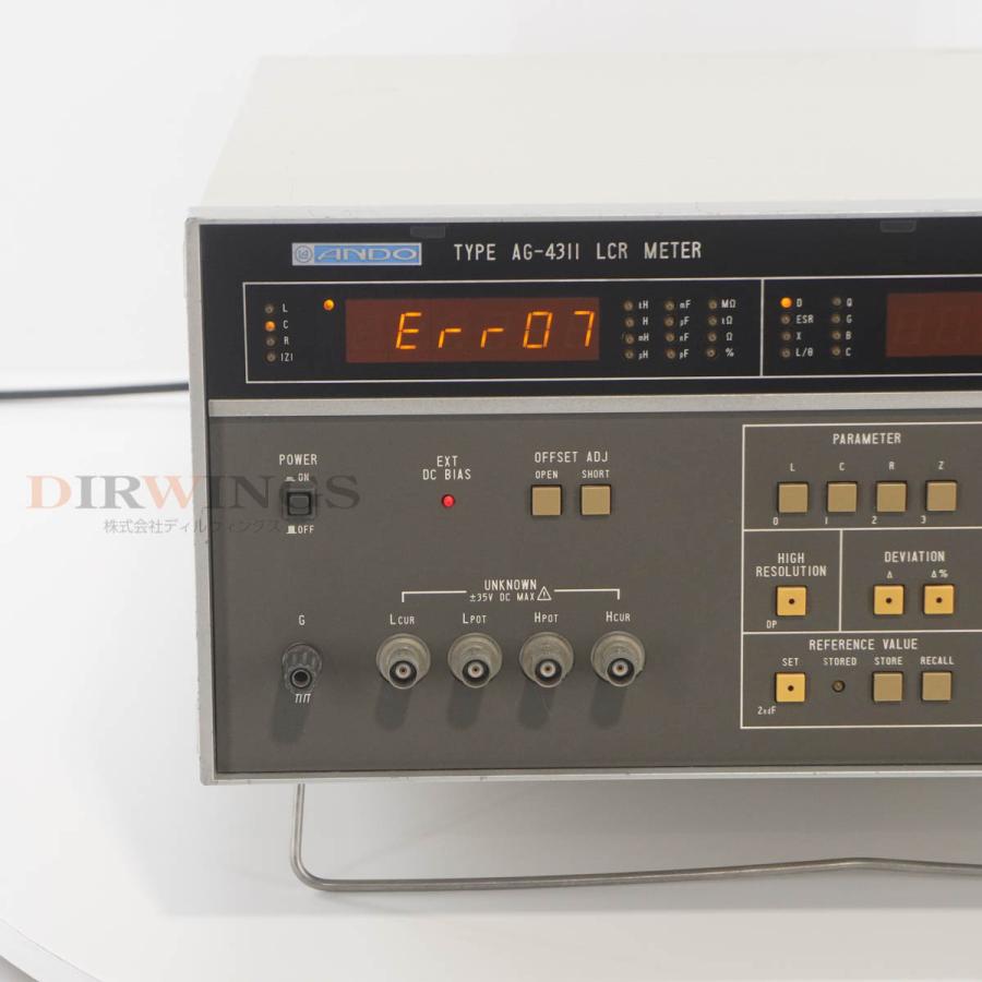 [JB]USED 保証なし ANDO AG-4311 LCR METER LCRメーター [07003-0003] : ソクラボショップ ...