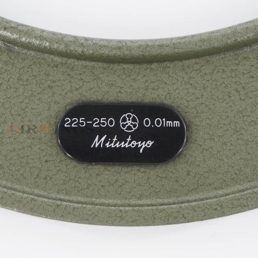 [DW]USED 8日保証 Mitutoyo 225-250 Micrometer マイクロメーター 0.01mm [07017-0003 ...