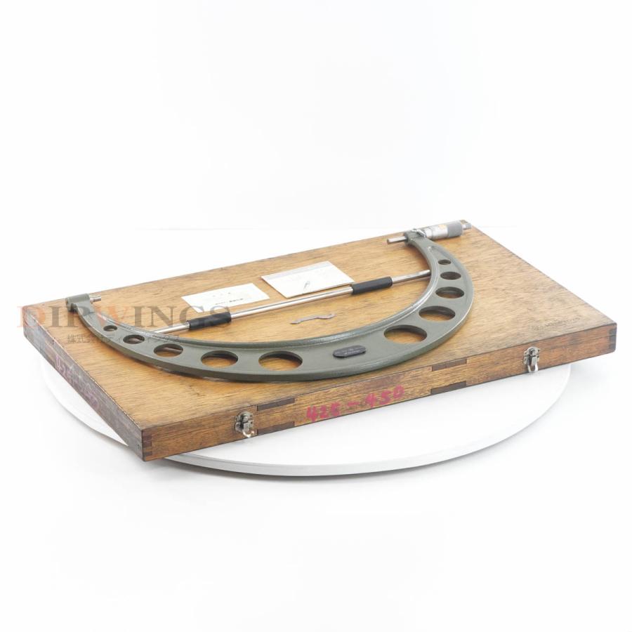 [DW]USED 8日保証 Mitutoyo 425-450 OM-450 ？ 103-154 Micrometer マイクロメーター 0.01mm 取扱説明書 [07017-0013 ...