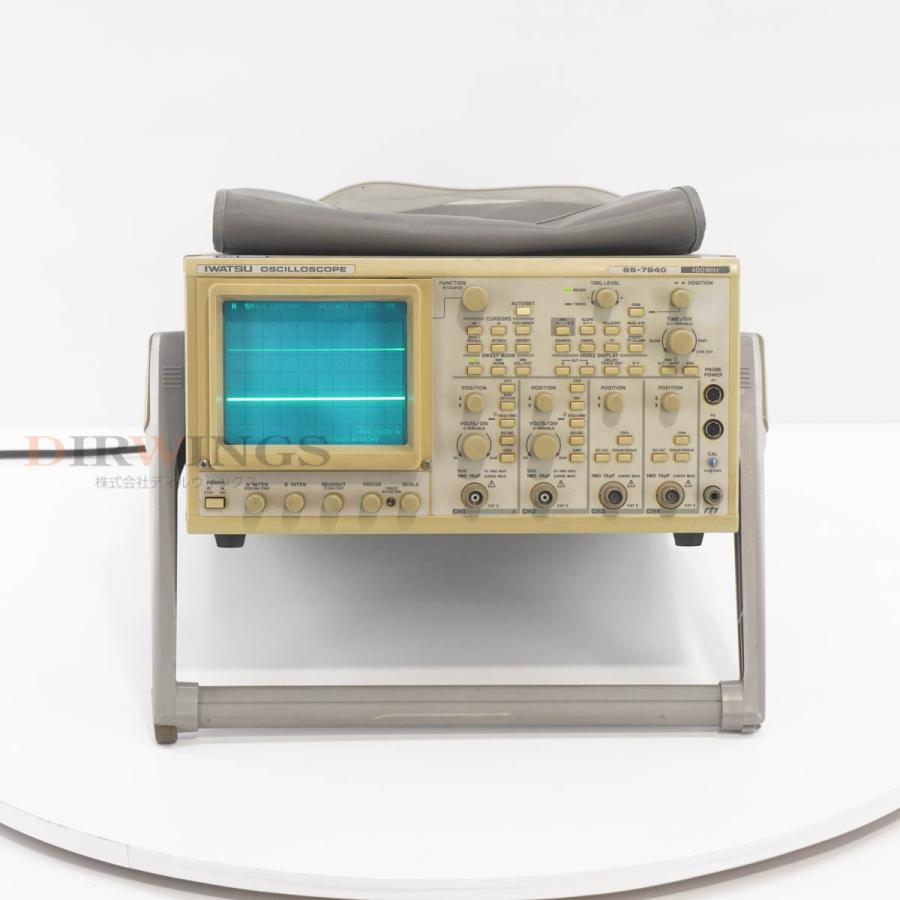 [DW]USED 8日保証 IWATSU SS-7840 OSCILLOSCOPE オシロスコープ 400MHz SS-082R*2電源コード ...
