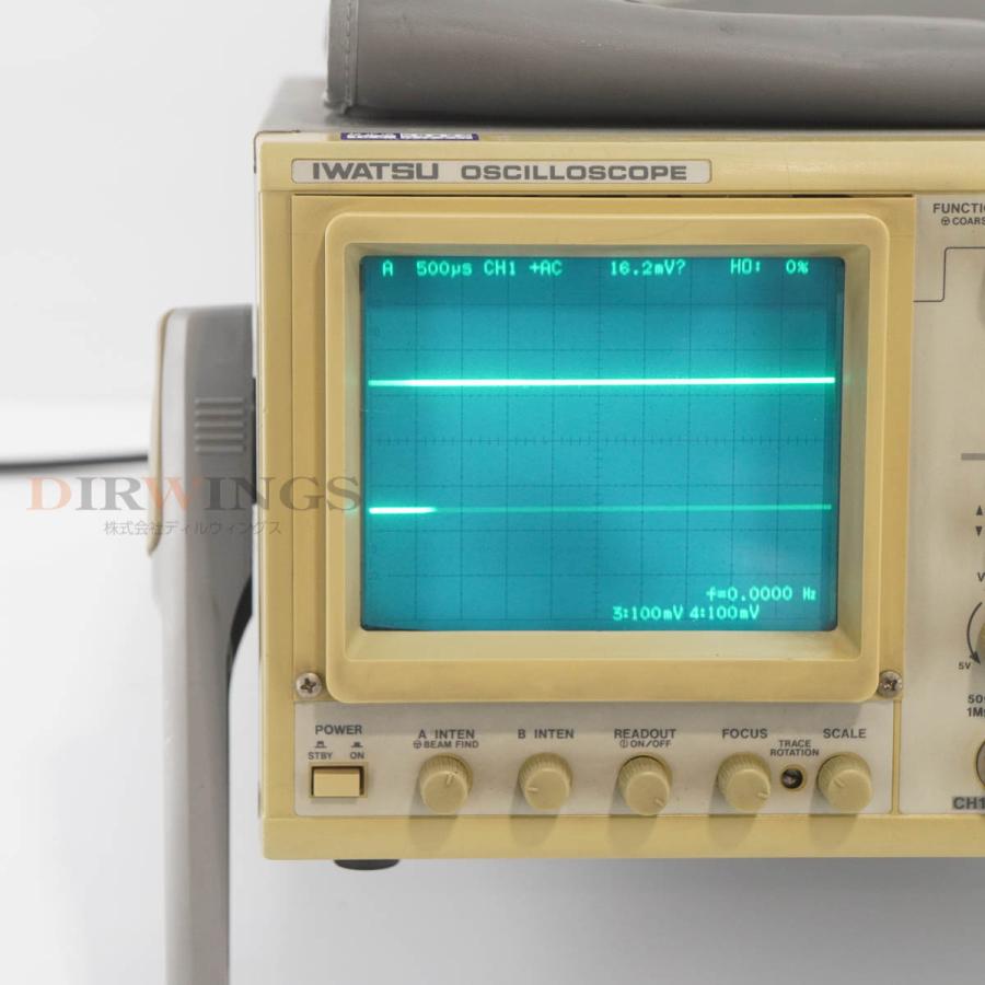 [DW]USED 8日保証 IWATSU SS-7840 OSCILLOSCOPE オシロスコープ 400MHz SS-082R*2電源コード ...