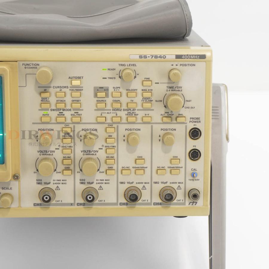 [DW]USED 8日保証 IWATSU SS-7840 OSCILLOSCOPE オシロスコープ 400MHz SS-082R*2電源コード ...