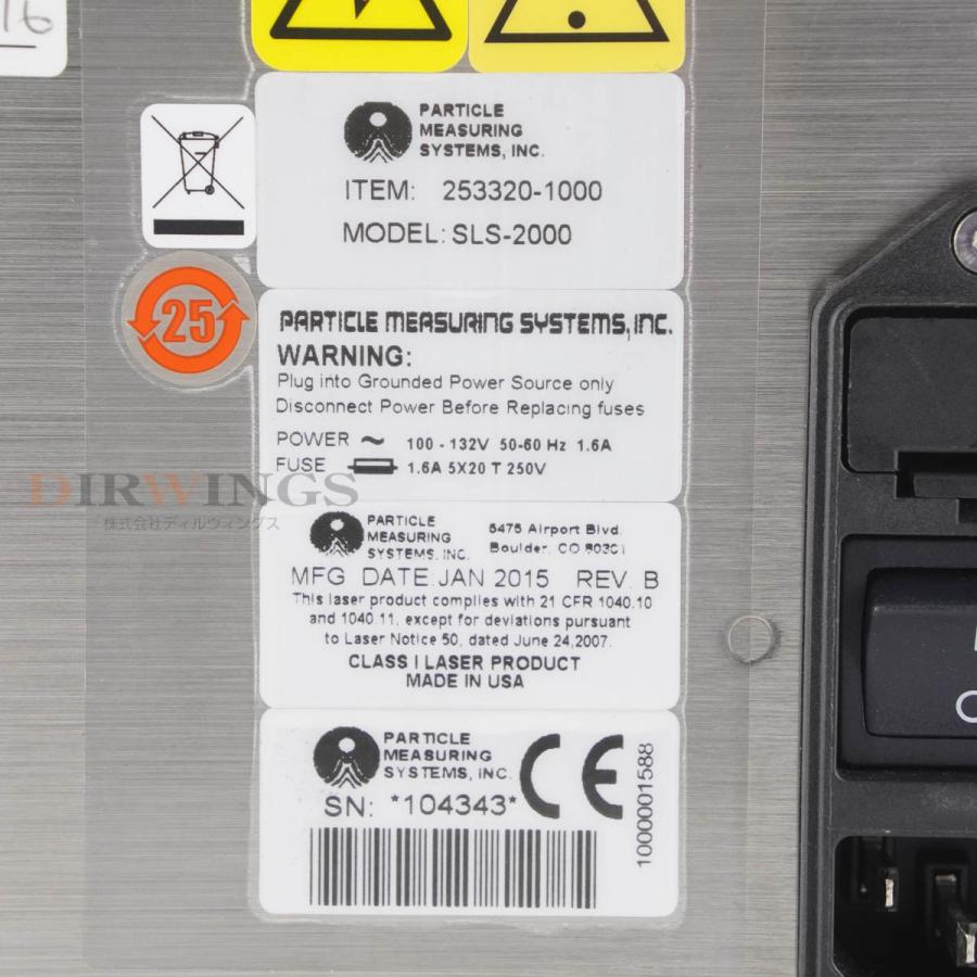 [DW]USED 8日保証 05/2024CAL PMS SLS-2000 Syringe Liquid Sampler Particle ...