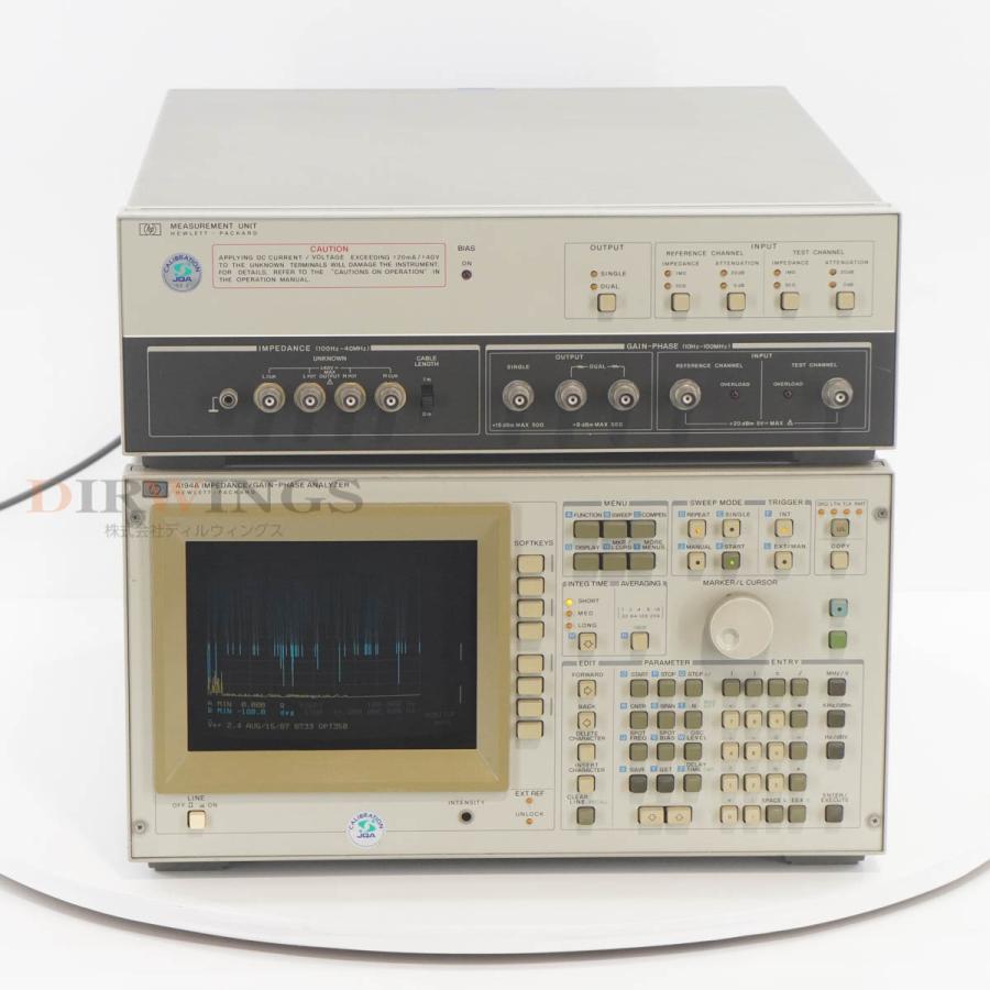 [DW]USED 8日保証 hp 4194A IMPEDANCE/GAIN-PHASE ANALYZER インピーダンス/ゲインフェーズ ...