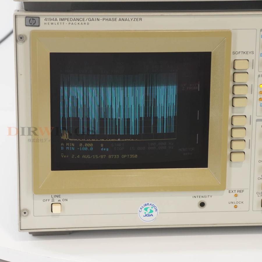 [DW]USED 8日保証 hp 4194A IMPEDANCE/GAIN-PHASE ANALYZER インピーダンス/ゲインフェーズ ...