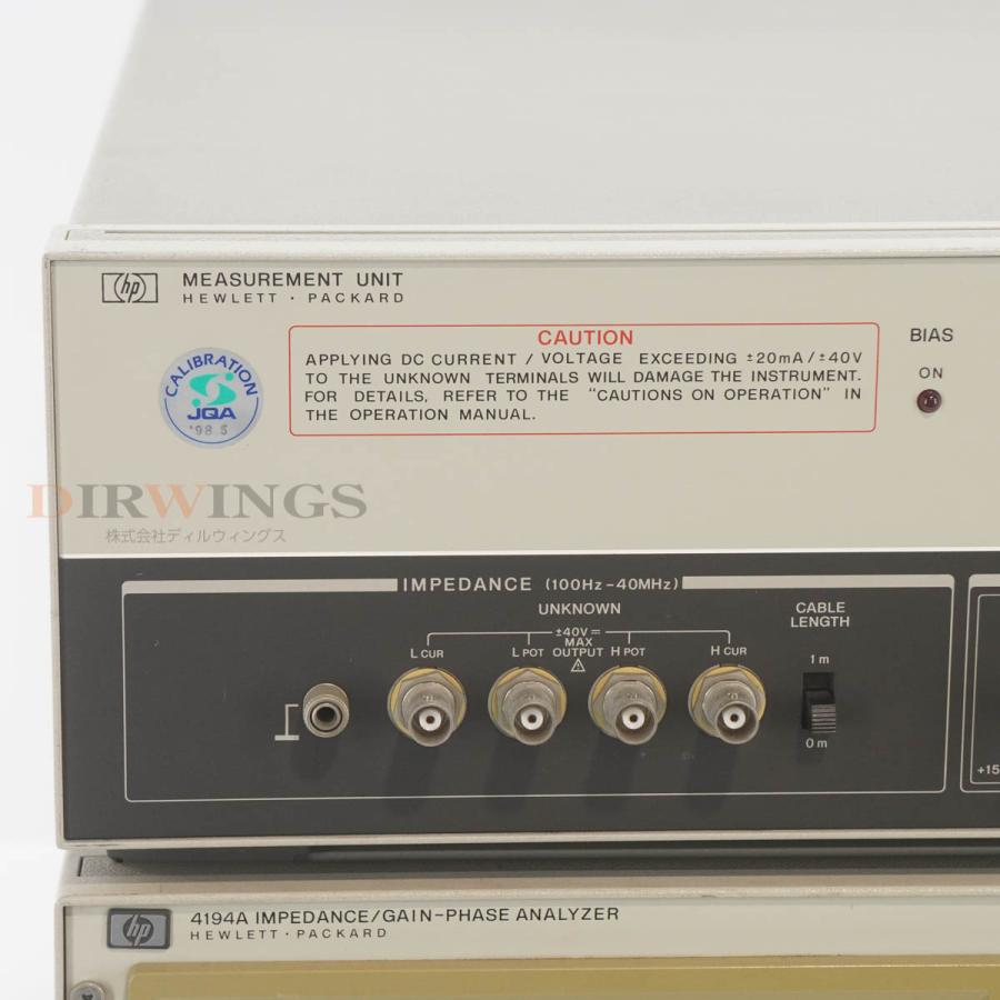[DW]USED 8日保証 hp 4194A IMPEDANCE/GAIN-PHASE ANALYZER インピーダンス/ゲインフェーズ ...