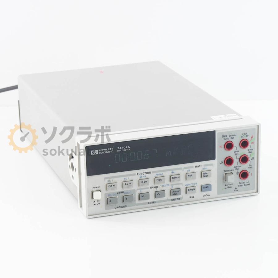 [JB]USED 保証なし hp 34401A DMM DIGITAL MULTIMETER デジタルマルチメーター [07064-0016] : ソクラボショップ - 通販 - Yahoo ...